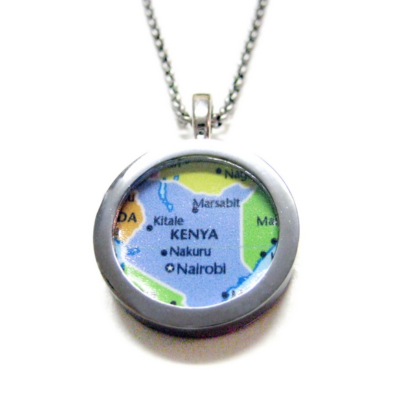 Kiola Designs | Jewelry | Kenya Map Pendant Necklace | Poshmark